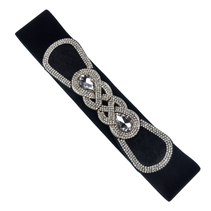 Elastic Rhinestone Belt - A – CeCe Fashion Boutique